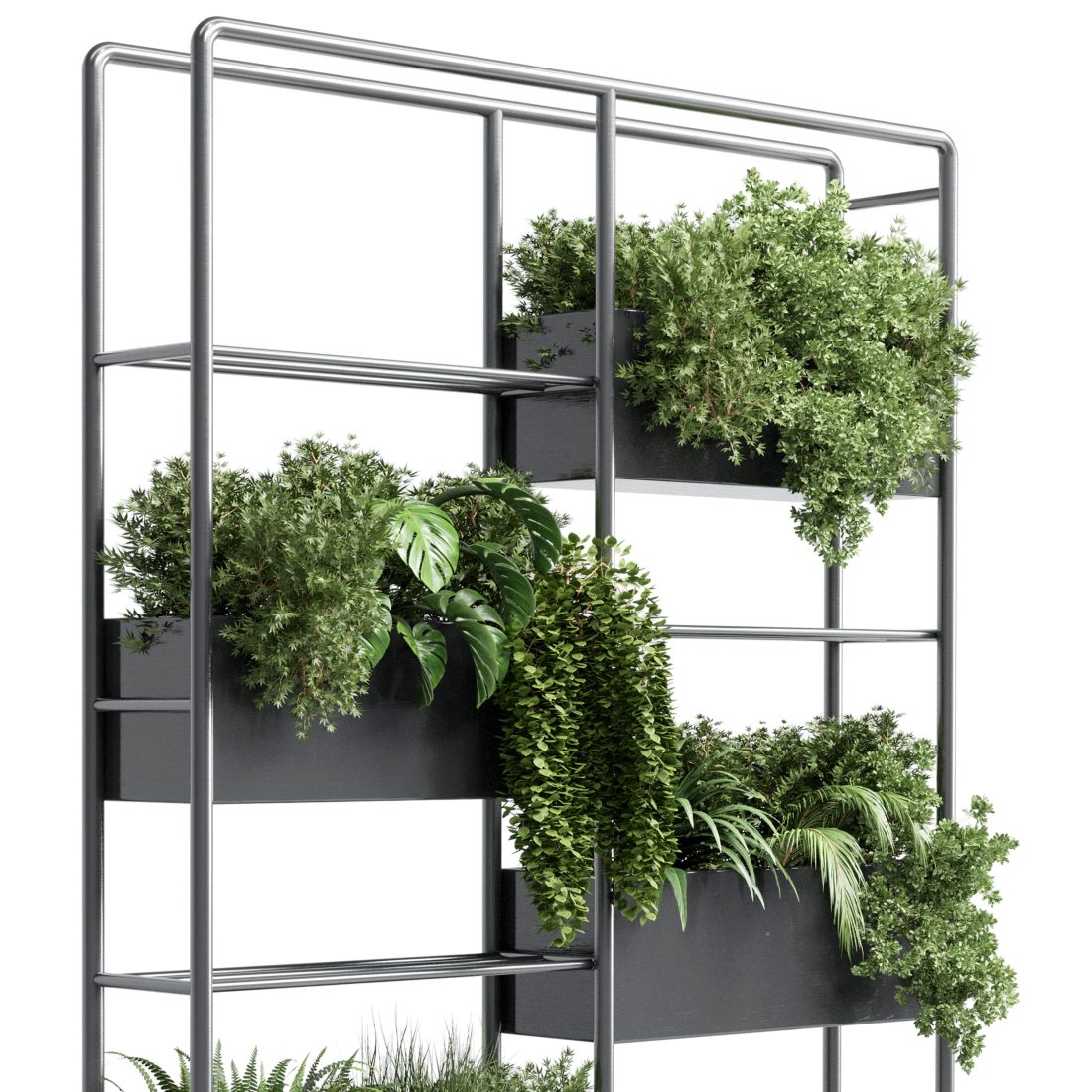 Stand Plant Box Collection Indoor Plant 254 Meta - 3D Model for VRay ...