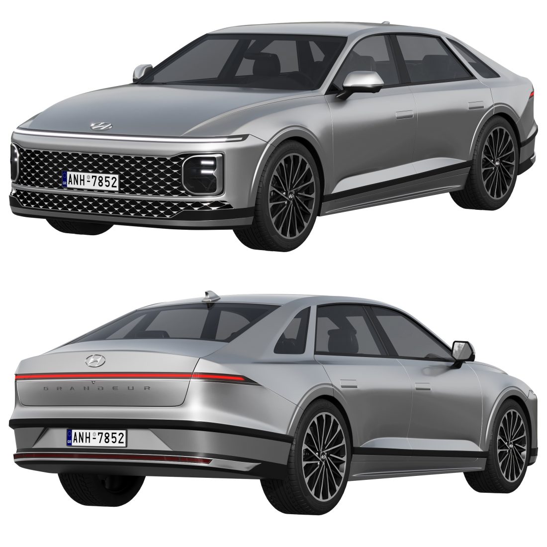 Hyundai Grandeur 2023 - 3D Model for Corona