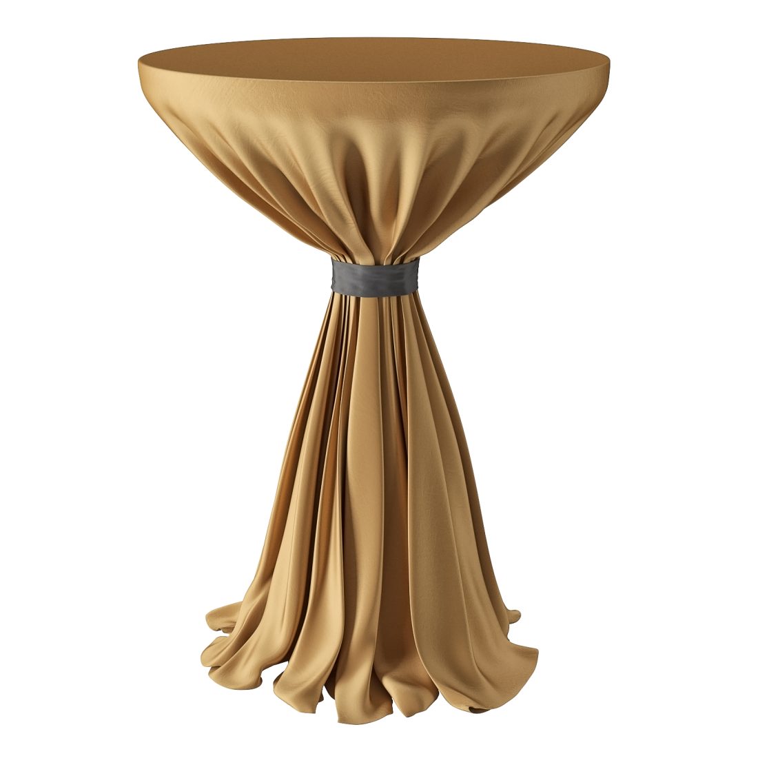 Cocktail Table With Tablecloth 3D Model for VRay, Corona | CGMood