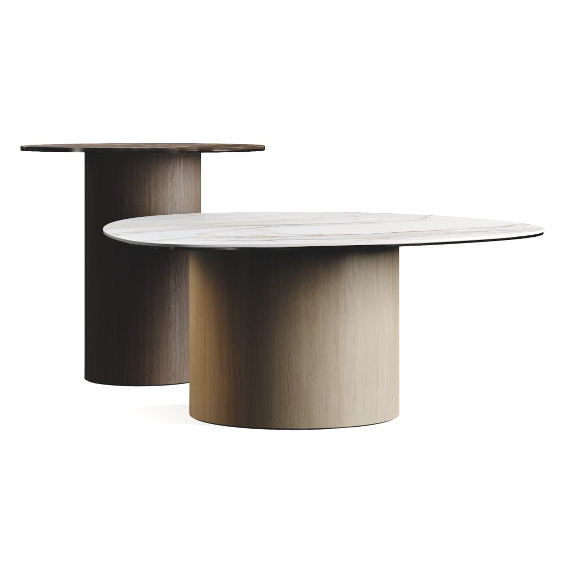 Calligaris Mushroom Coffee Toptables Marble - 3D Model for VRay, Corona