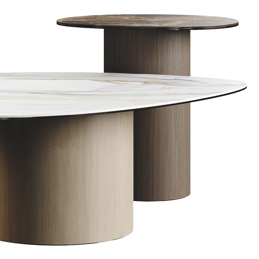 Calligaris Mushroom Coffee Toptables Marble - 3D Model for VRay, Corona