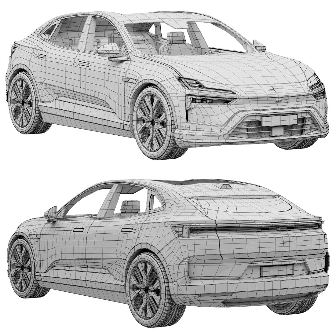 Polestar 4 2024 3D Model for Corona | CGMood