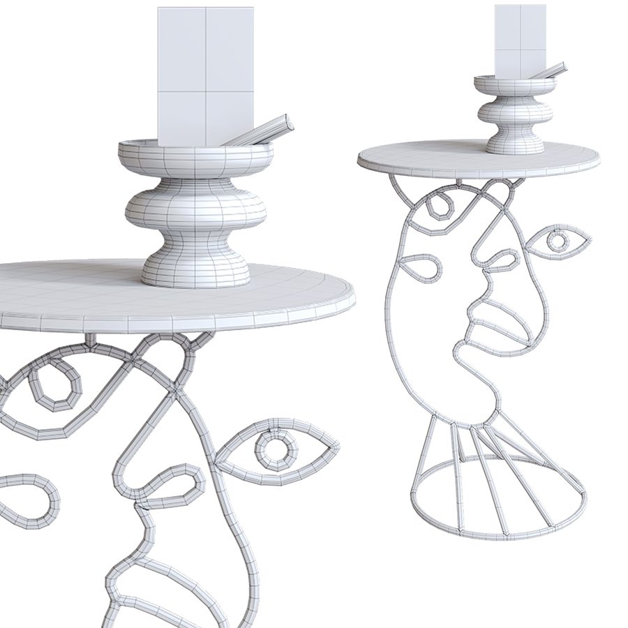 Silhouette Side Table By Urban Outfitters 3D Model for Corona | CGMood