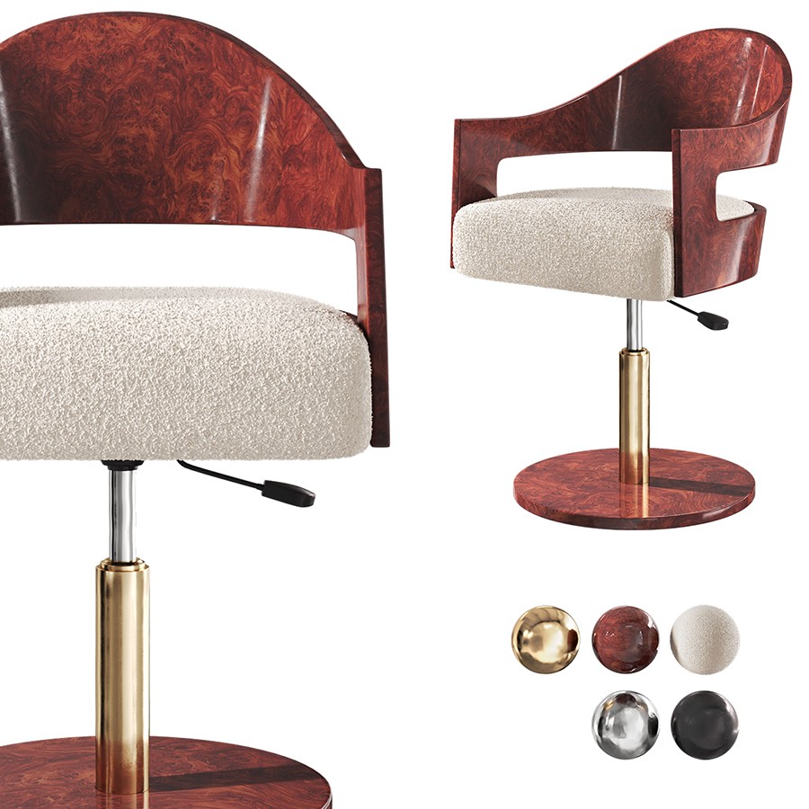 Renato Chenille Office Chair By Cb2 3D Model for Corona | CGMood