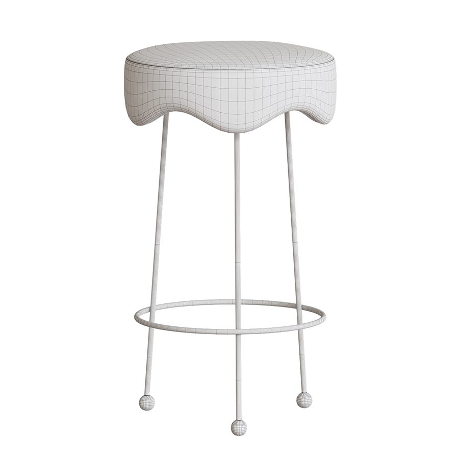 Ripple Swivel Stool By Cuff Studio - 3D Model for Corona