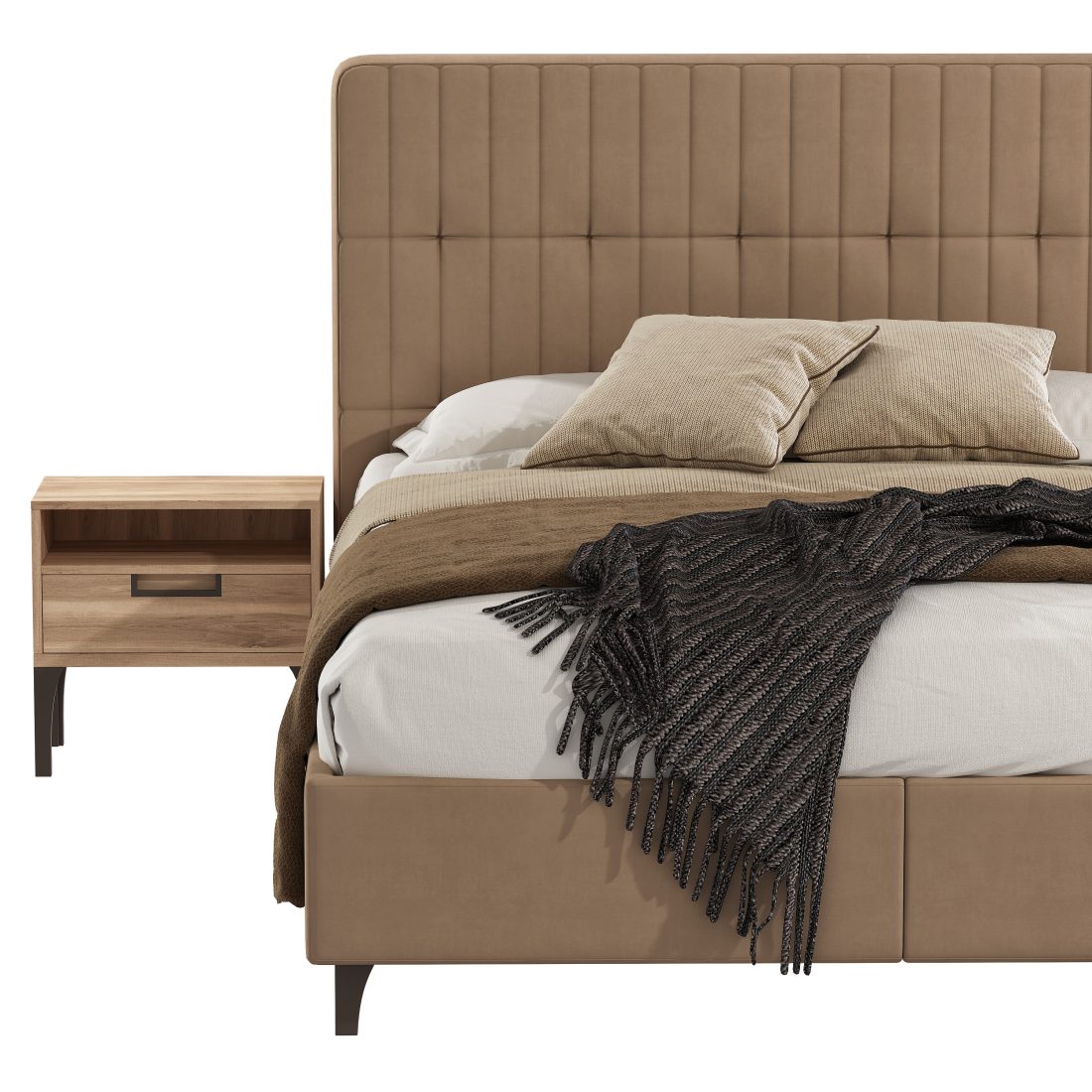 Set 363 Bed Sona 3D Model for VRay, Corona | CGMood