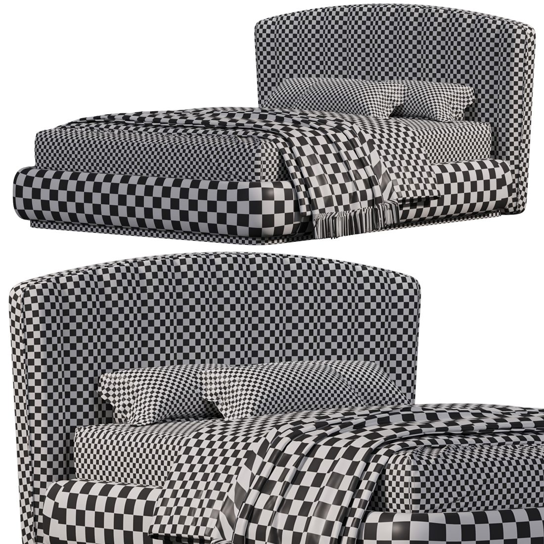 Vincent Bed By Sm Living Couture - 3D Model for Corona