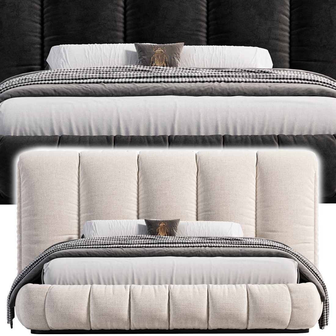 Meritti Bed By Meb Home - 3D Model for Corona