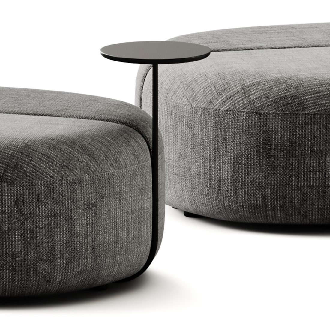 Artiko Sectional Modular Fabric Pouf At 12 By Mdd 3D Model for Corona ...