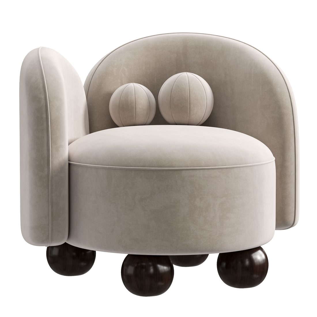 Manon Armchair By Noho - 3D Model for Corona