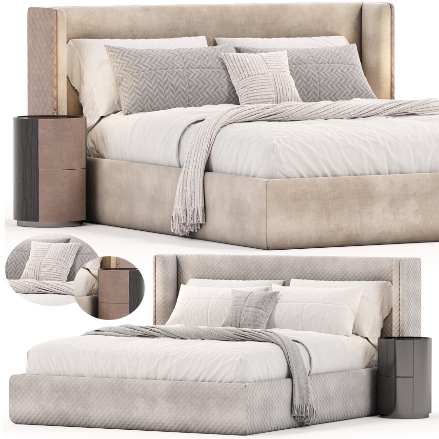 Master X Bed By Aleksandra 3D Model for Corona | CGMood