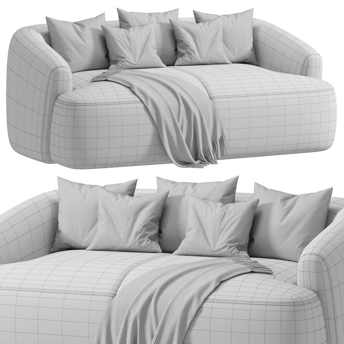 Modulaire Zitbank Sofa By Westwing 3D Model for Corona | CGMood