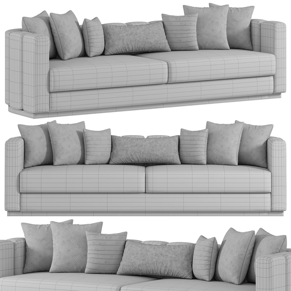 Tesla Sofa By Evgor Luxury - 3D Model for Corona