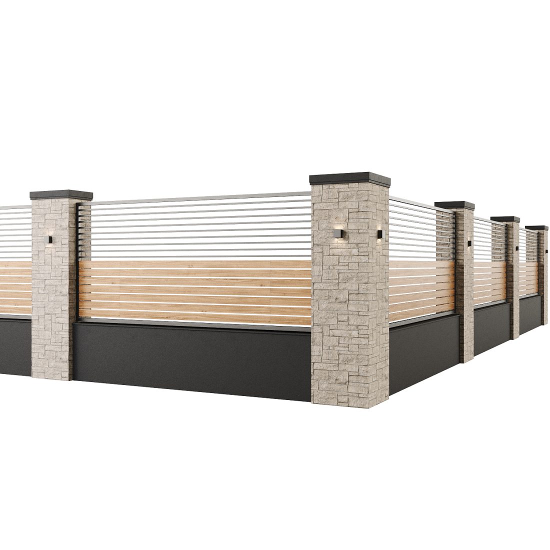 Modern Fencing 3D Model for VRay, Corona | CGMood