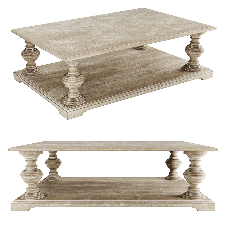 Bernhardt Campania Rectangular Coffee Table 3D Model for Corona | CGMood