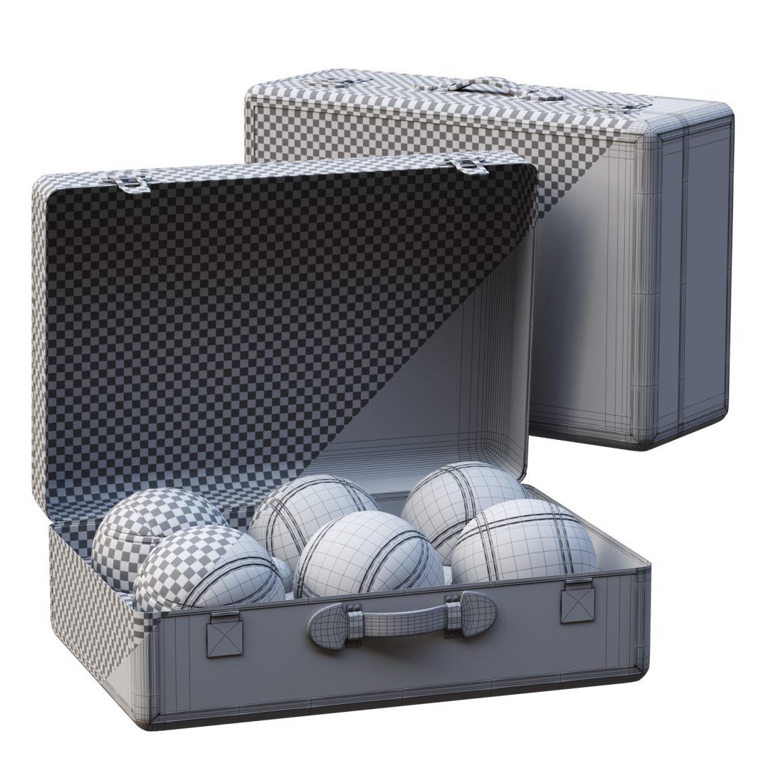 Petanque Game - 3D Model for VRay, Corona