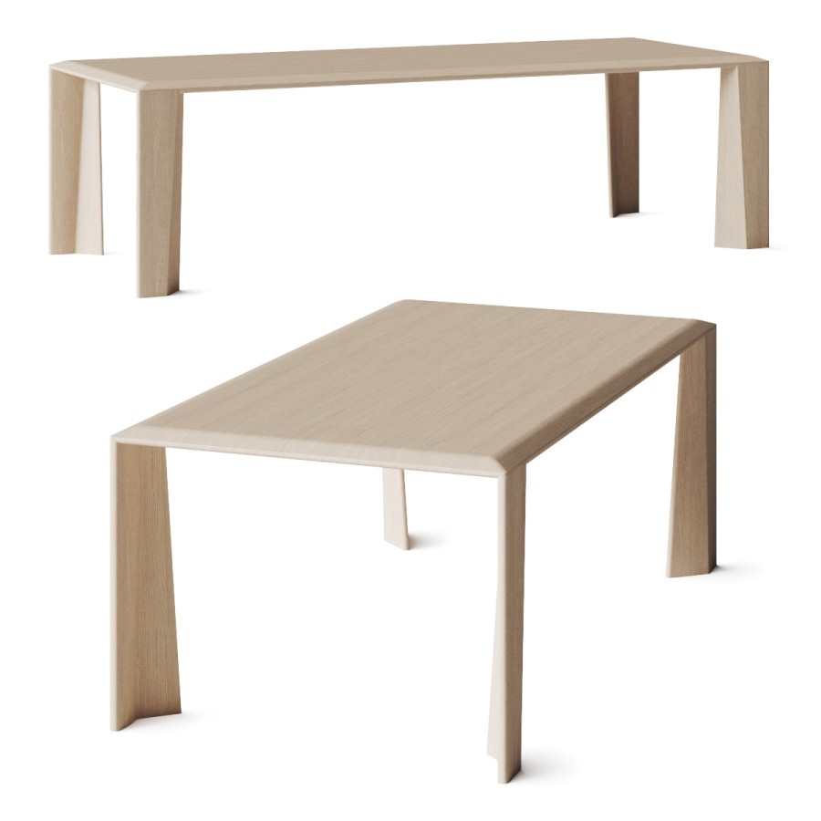Pianca Enea Dining Table - 3D Model for VRay, Corona