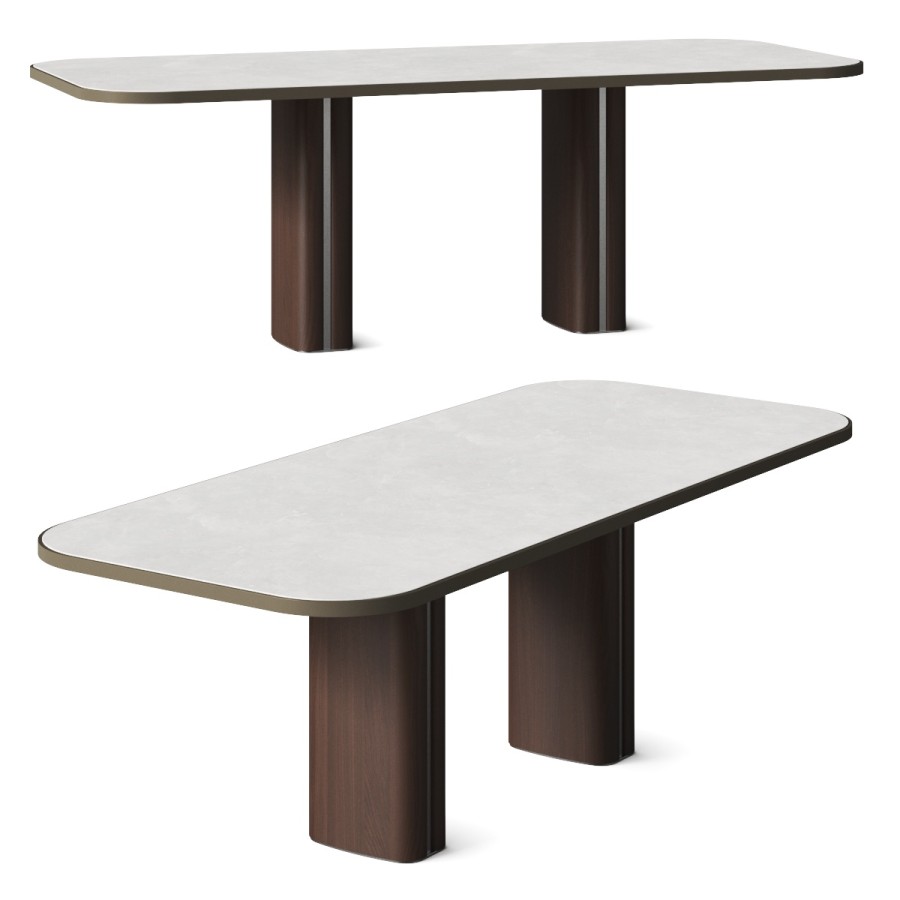 Casamania & Horm Trafalgar Rectangular Dining Tabl 3D Model for VRay ...