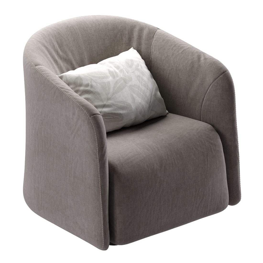 Logos Armchair By Natuzzi - 3D Model for Corona