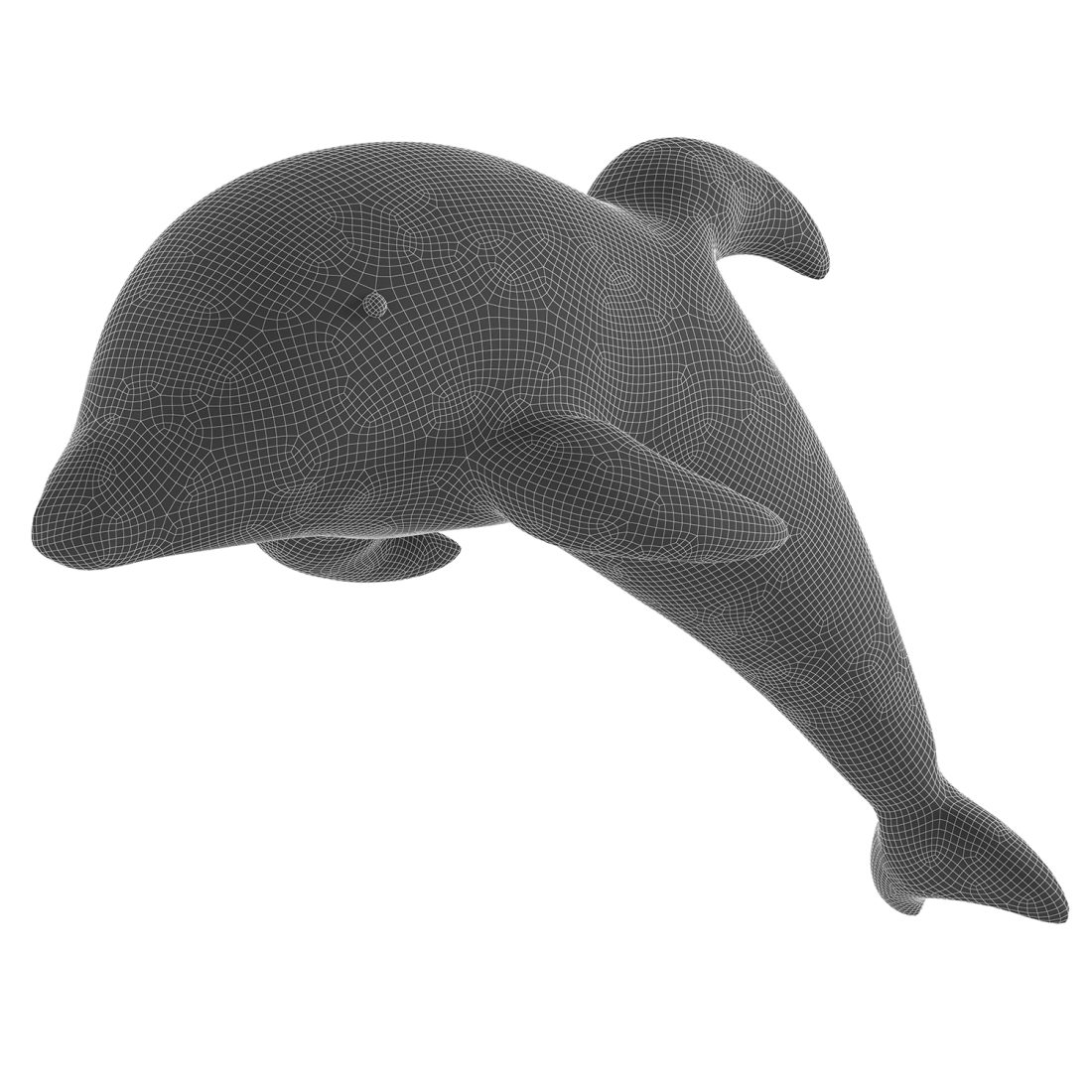 Toy Dolphin Flipper - 3D Model for VRay, Corona