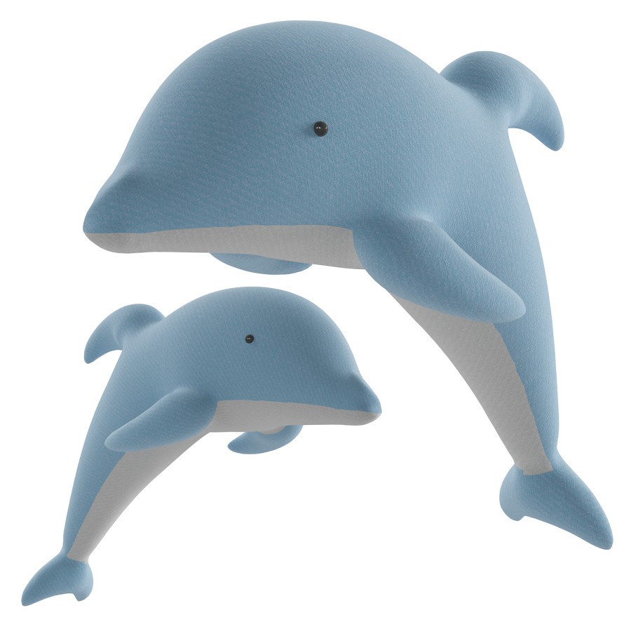 Toy Dolphin Flipper - 3D Model for VRay, Corona