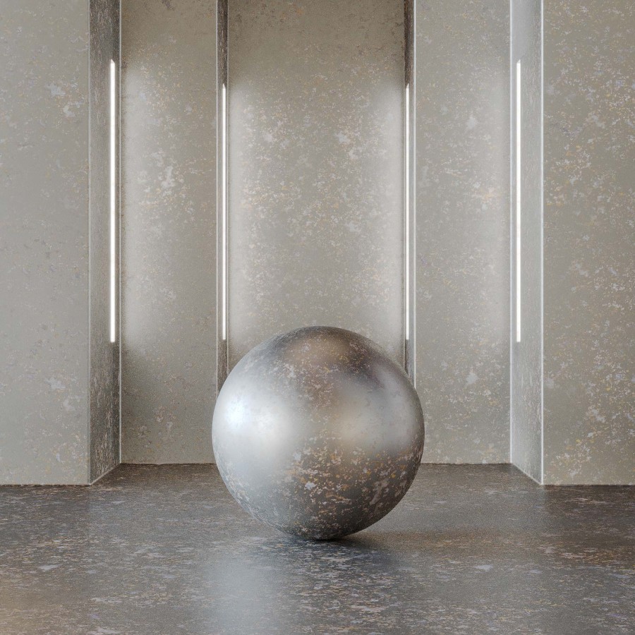 Metal Corroded 27 8k Seamless Pbr Material - 3D Model for VRay