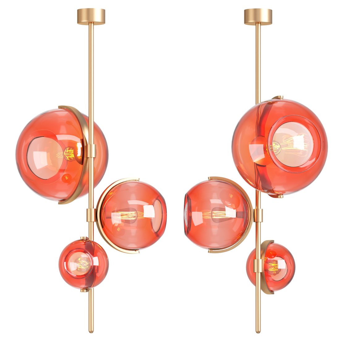 Holly Hunt - Another Day Hanging Light-led7 - 3D Model for VRay, Corona