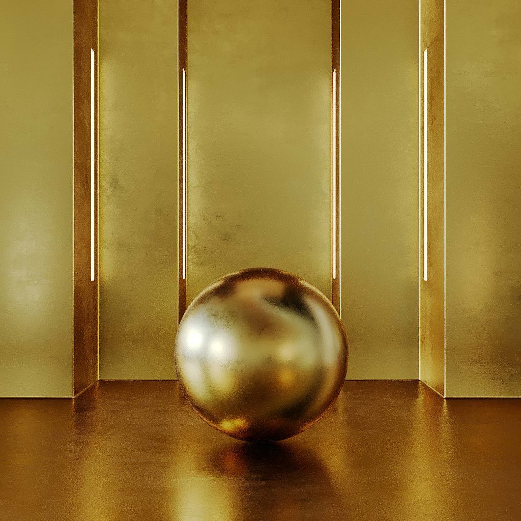 Metal Brass Set 02 4k Seamless Pbr Material - 3D Model for VRay, Corona ...