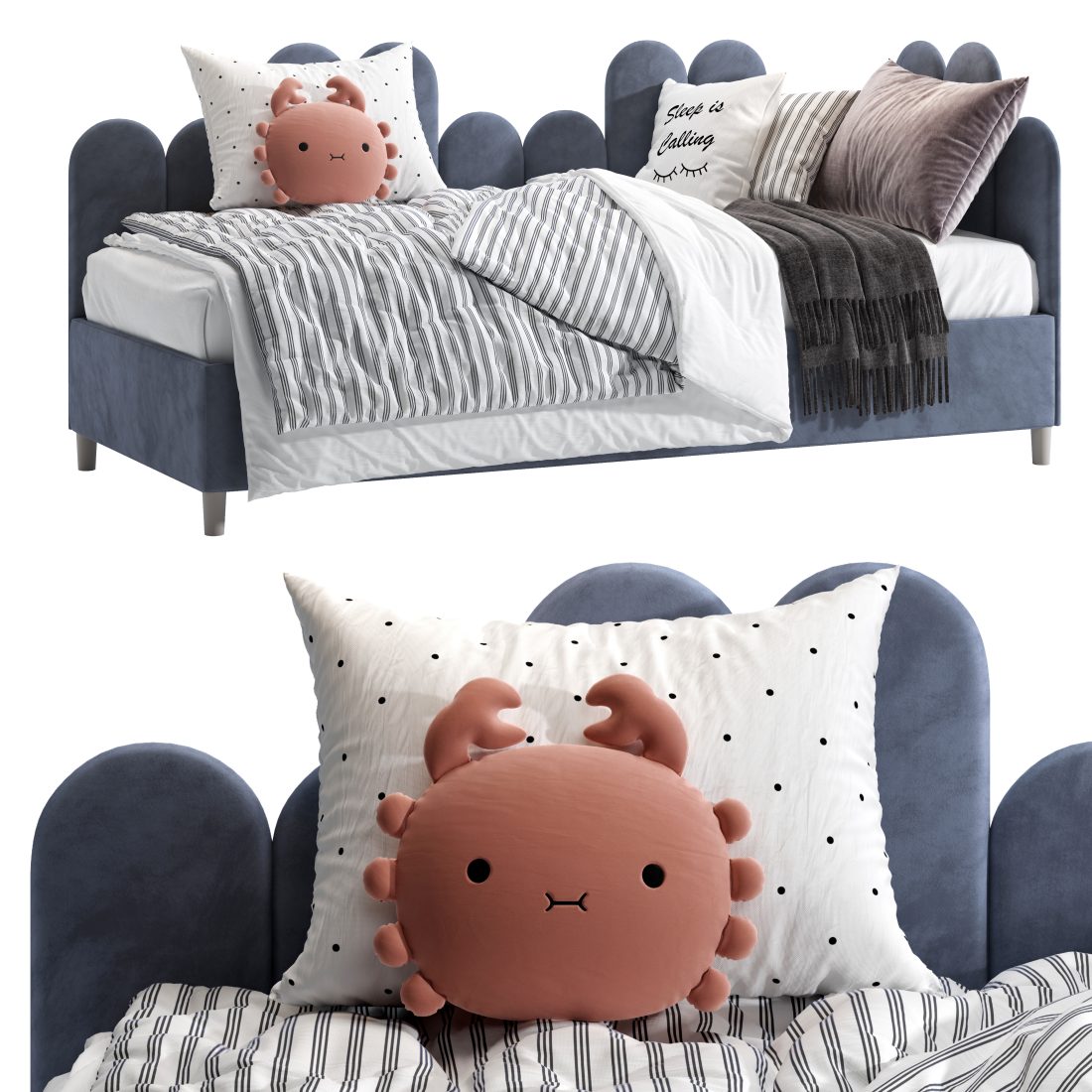 Stb Mebel Corner-sofa Bed - 3D Model for VRay, Corona
