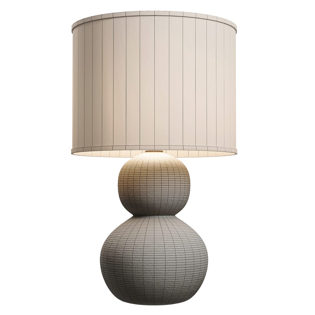 Stone Age Table Lamp Taupe - Simple Designs - 3D Model for Corona