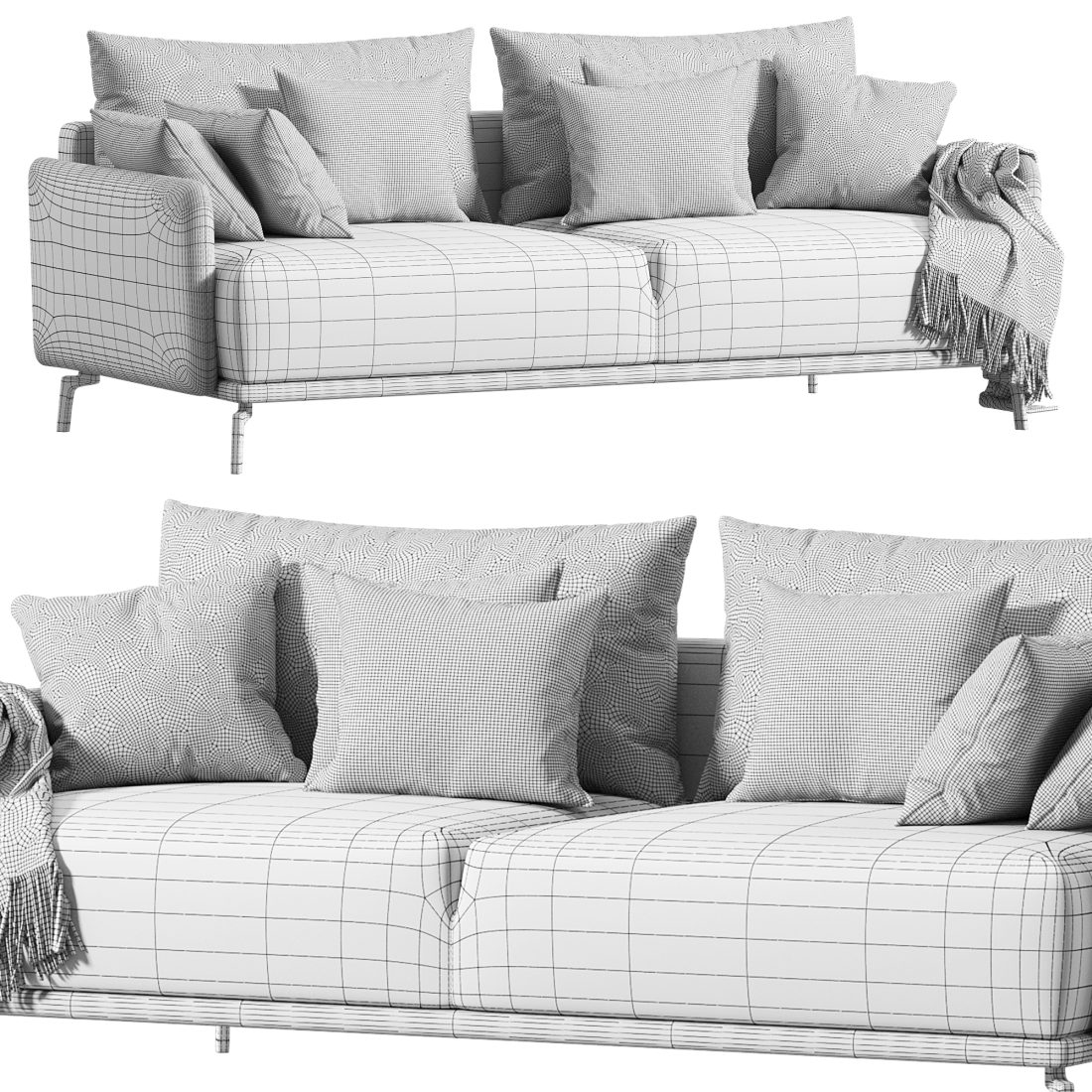 Archi Sofa 3D Model for Corona | CGMood