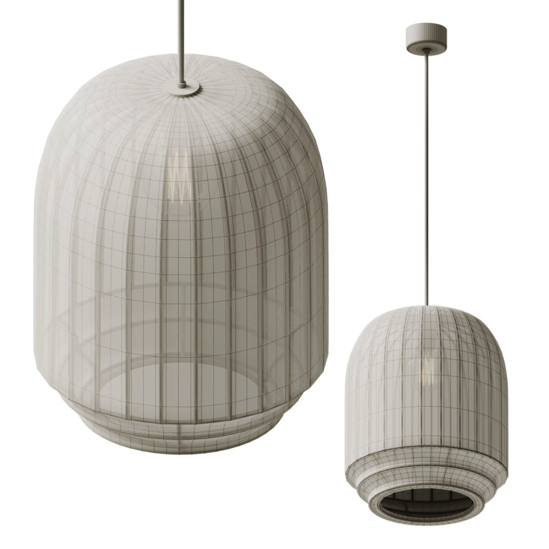 Pendant Light Off White Northern - 3D Model for Corona