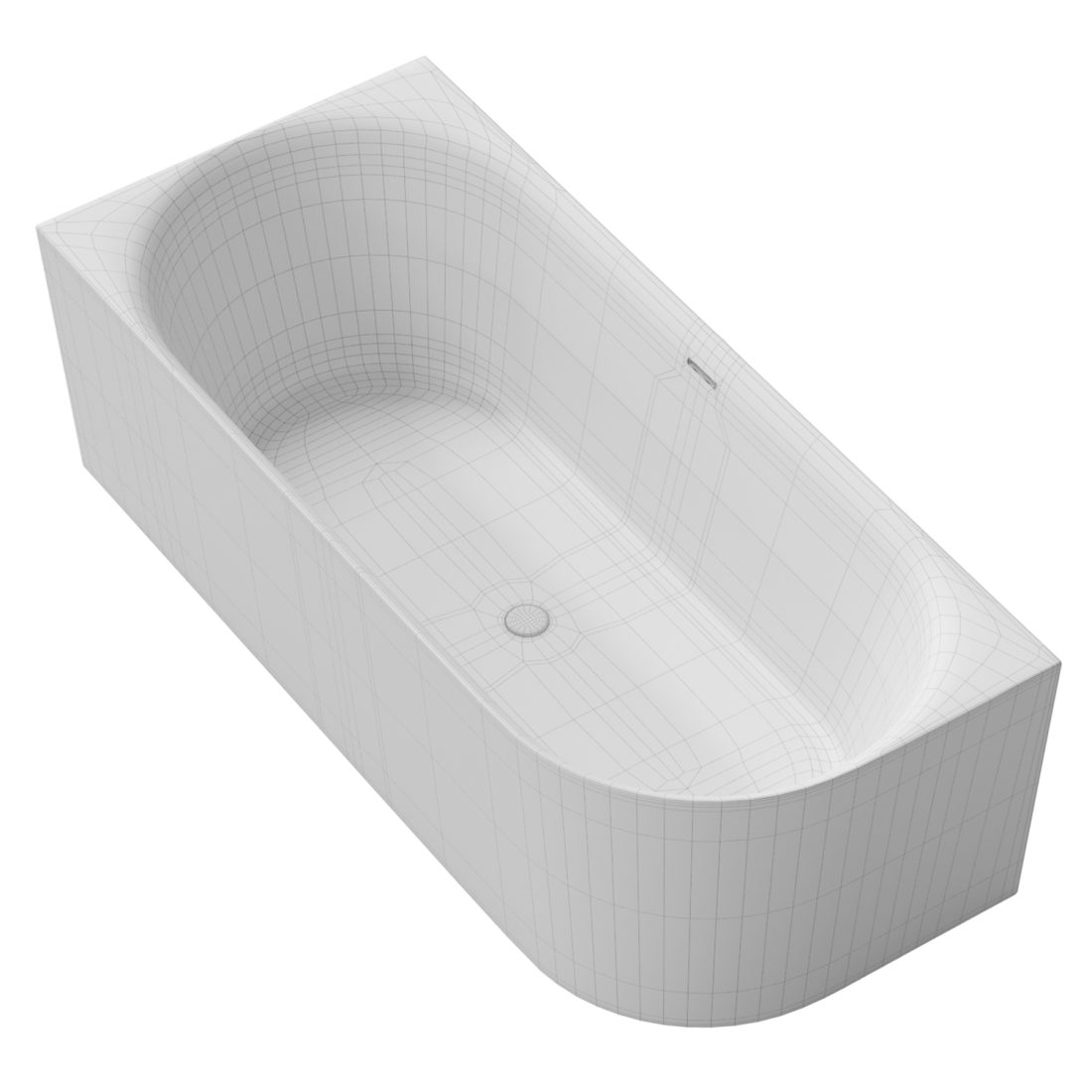Bathtub Knief Fresh Corner - 3D Model for VRay, Corona