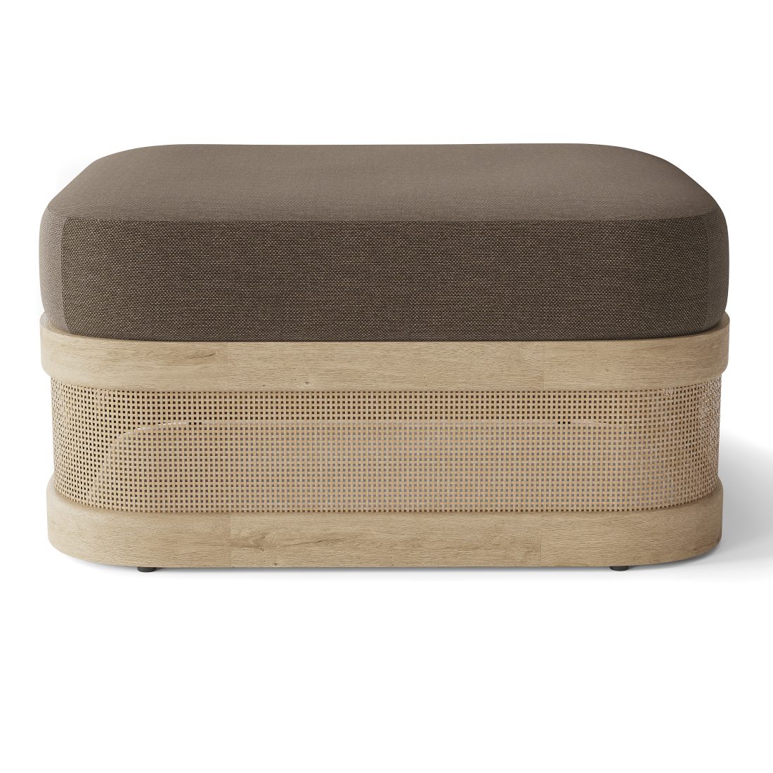 Rh Trieste Teak Ottoman - 3D Model for Corona