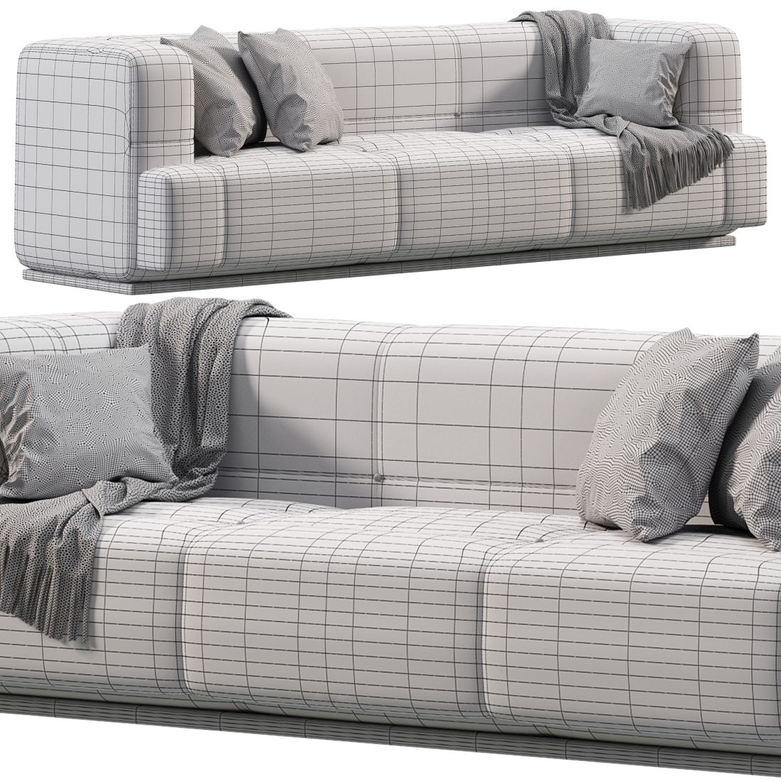 Quilton Combination Modular Seater Sofa 3D Model for Corona | CGMood