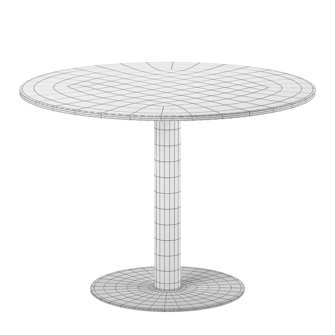 Ellos Ruben Table - 3D Model for Corona