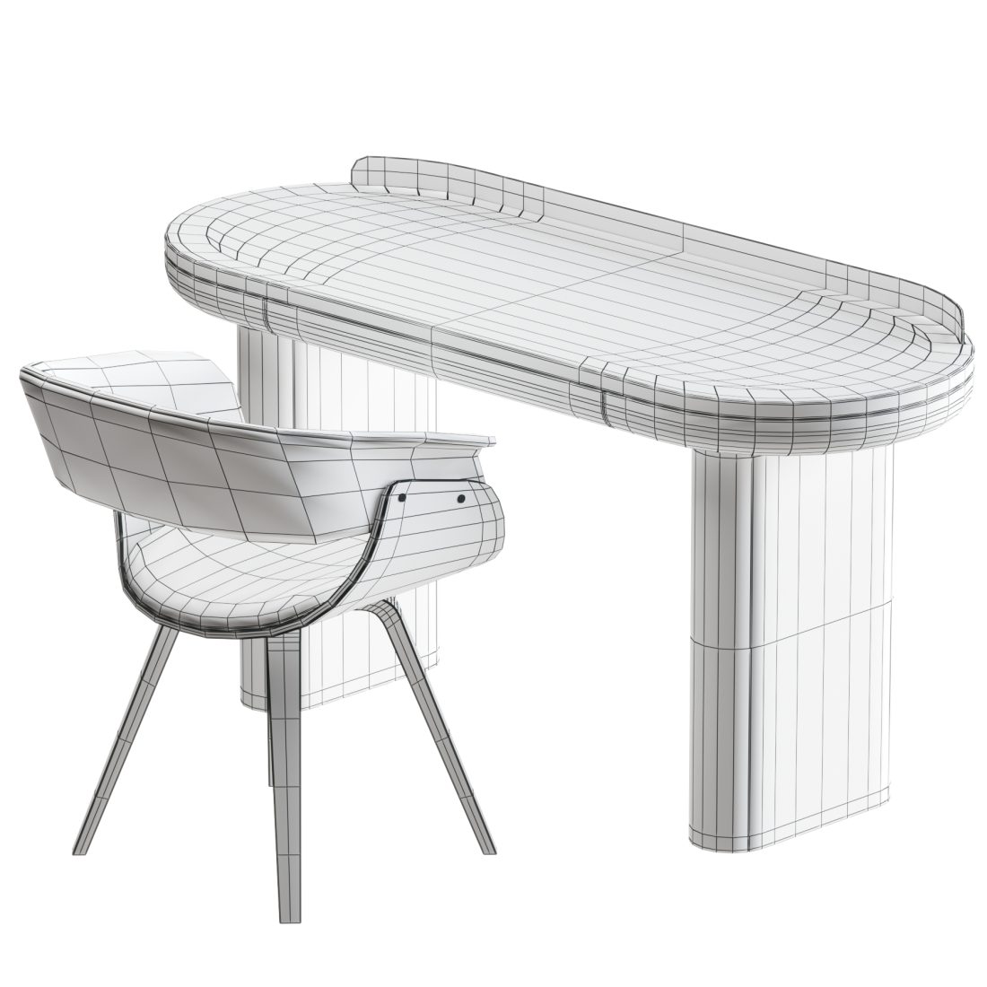 Writing Desk Miniforms Jumbo 3D Model for Corona | CGMood