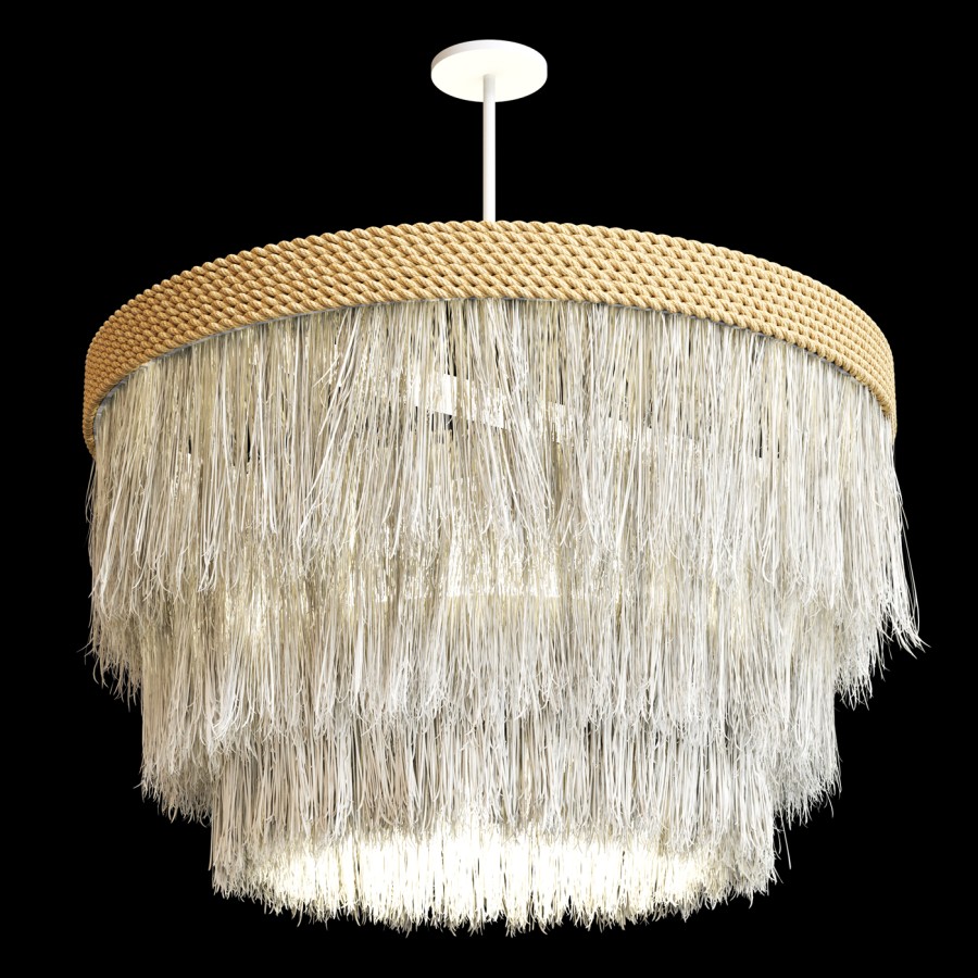 Chandelier Fringe - 3D Model for VRay