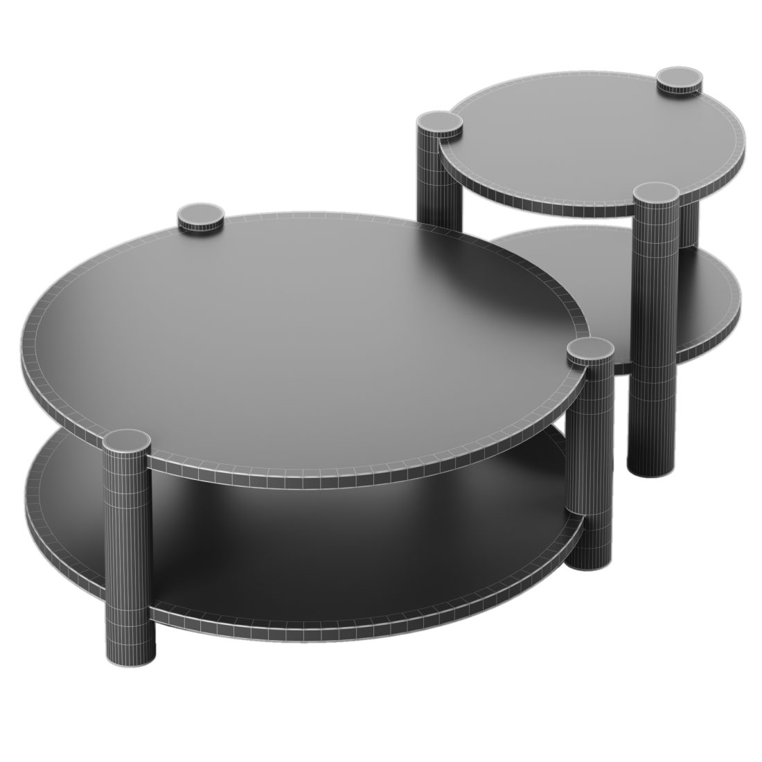 Lunden Round Tables - Pottery Barn 3D Model for Corona | CGMood
