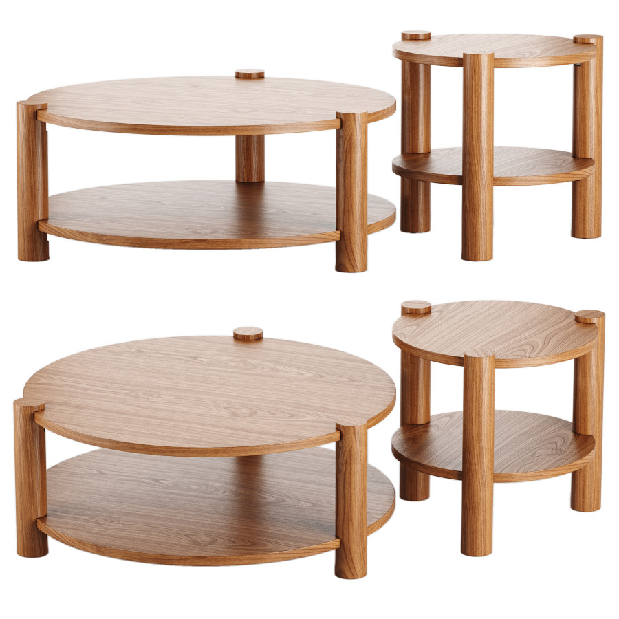 Lunden Round Tables - Pottery Barn 3D Model for Corona | CGMood