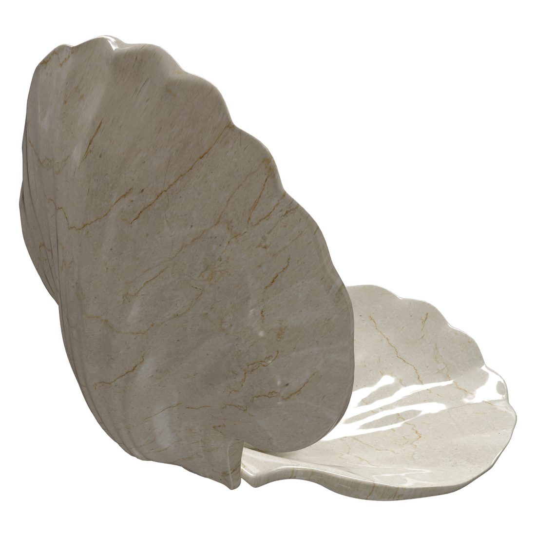 Ceramic Decor Sea Shell With Pearl - 3D Model for VRay, Corona