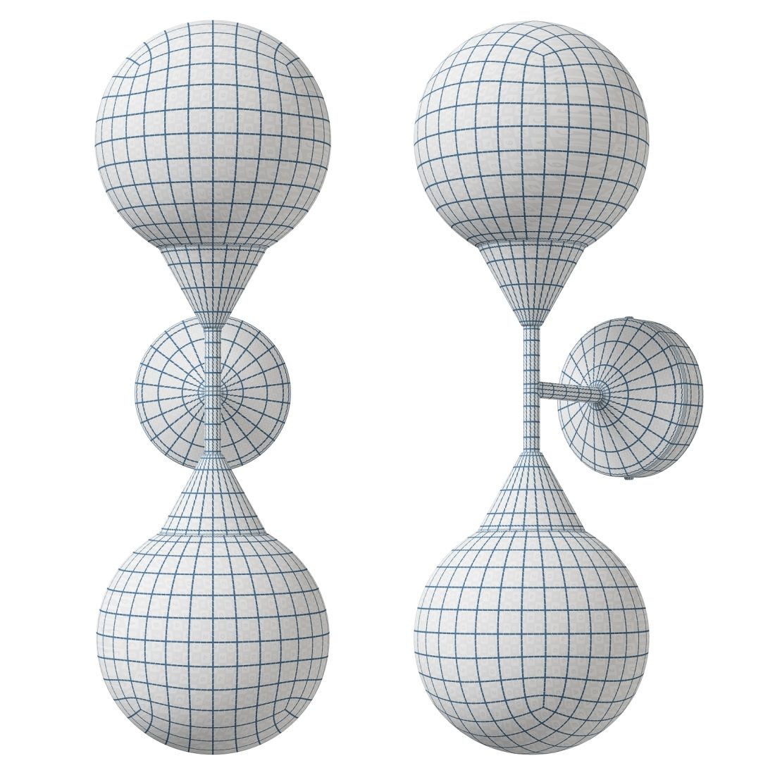 Soho Home Spindle Wall Sconce - 3D Model for VRay, Corona