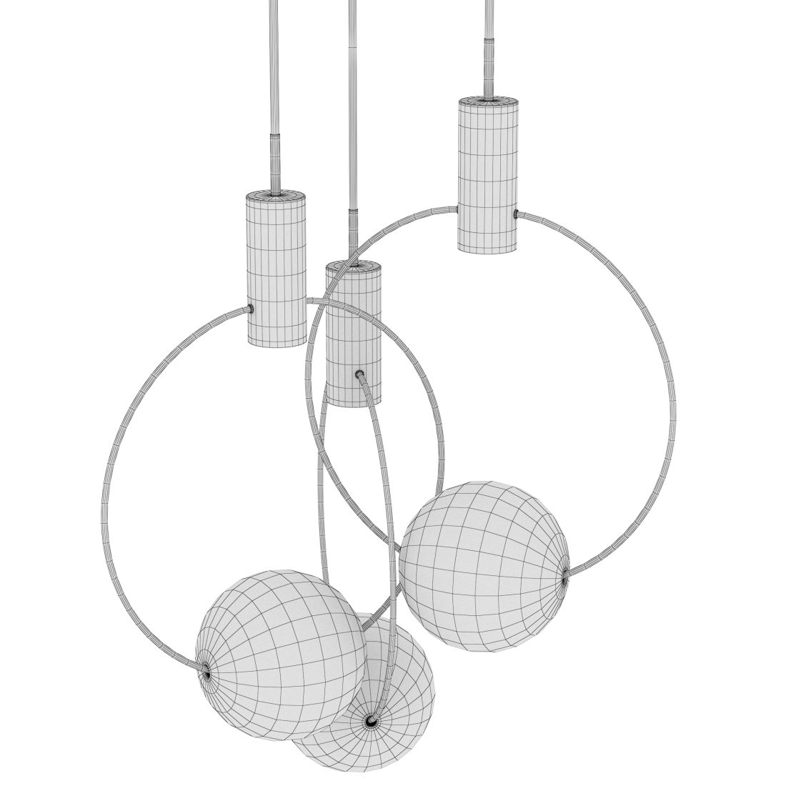 Keshi Suspension - 3D Model for VRay, Corona