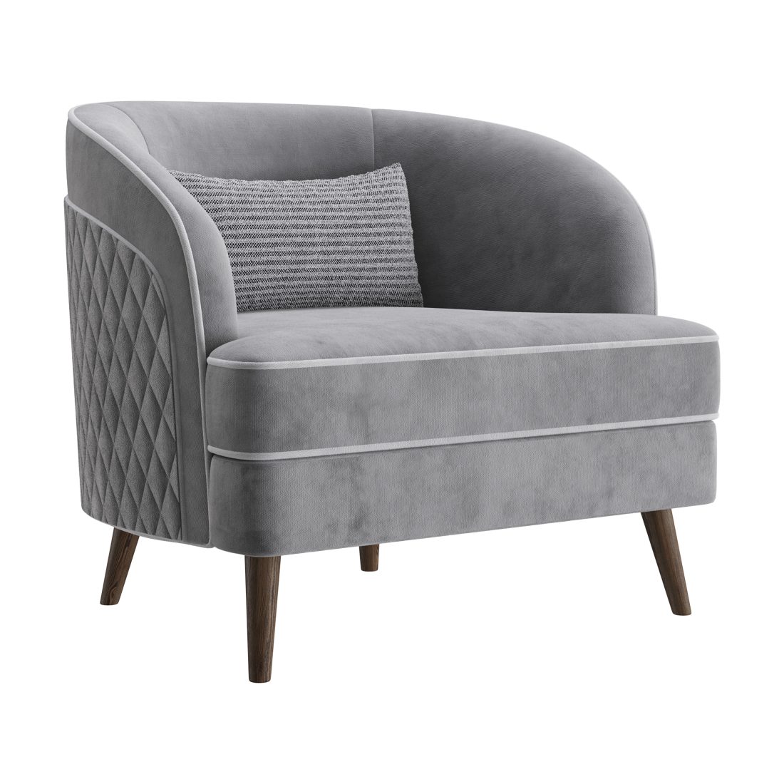 Fh-7272 Boston Arm Chairs Pair - 3D Model for Corona