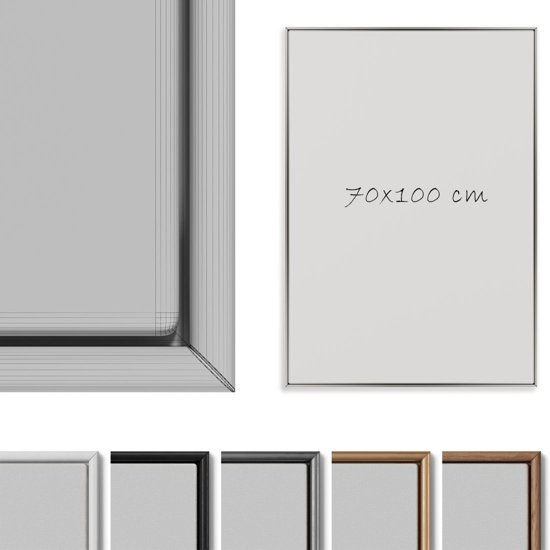 Plaster Photo Frame Set 036 - 3D Model for Corona