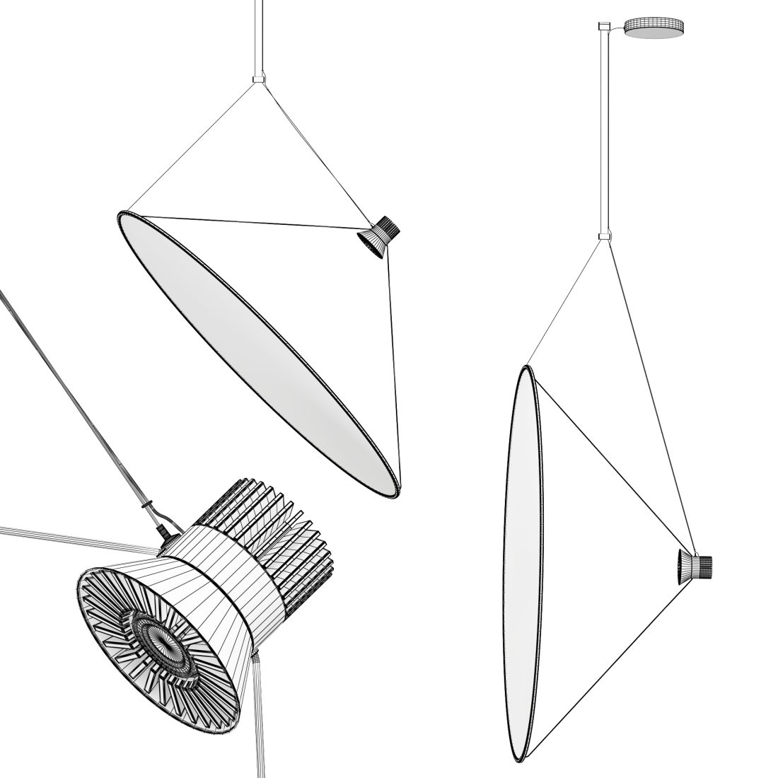 Amisol Suspension Light - 3D Model for VRay