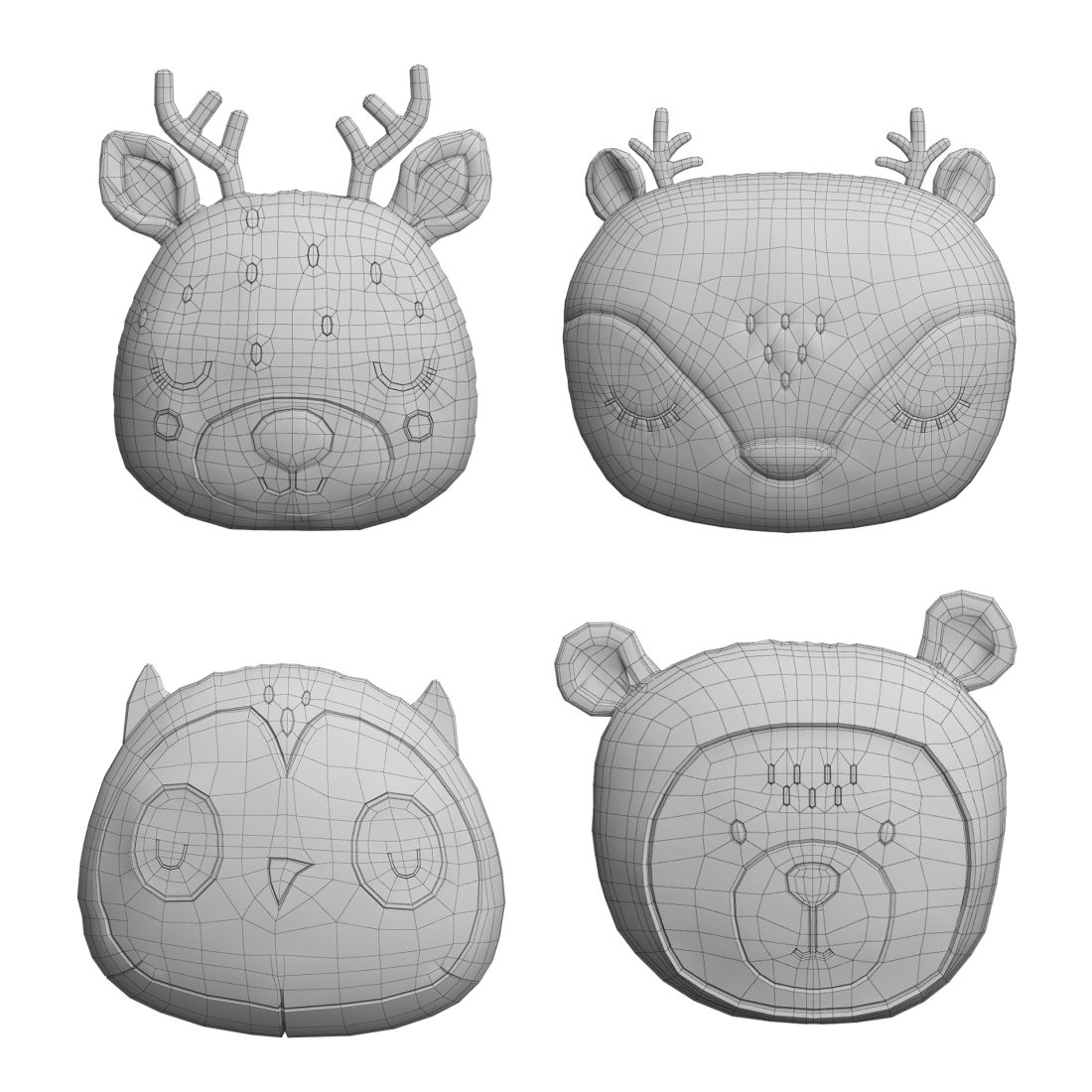 Plush Toys 34 - 3D Model for VRay, Corona