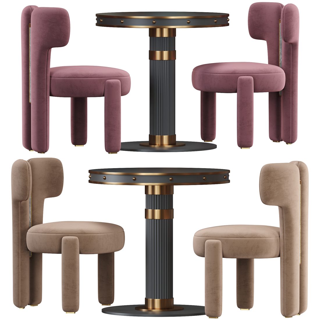 Idaho Chair Willis Dining Table 3D Model for Corona | CGMood