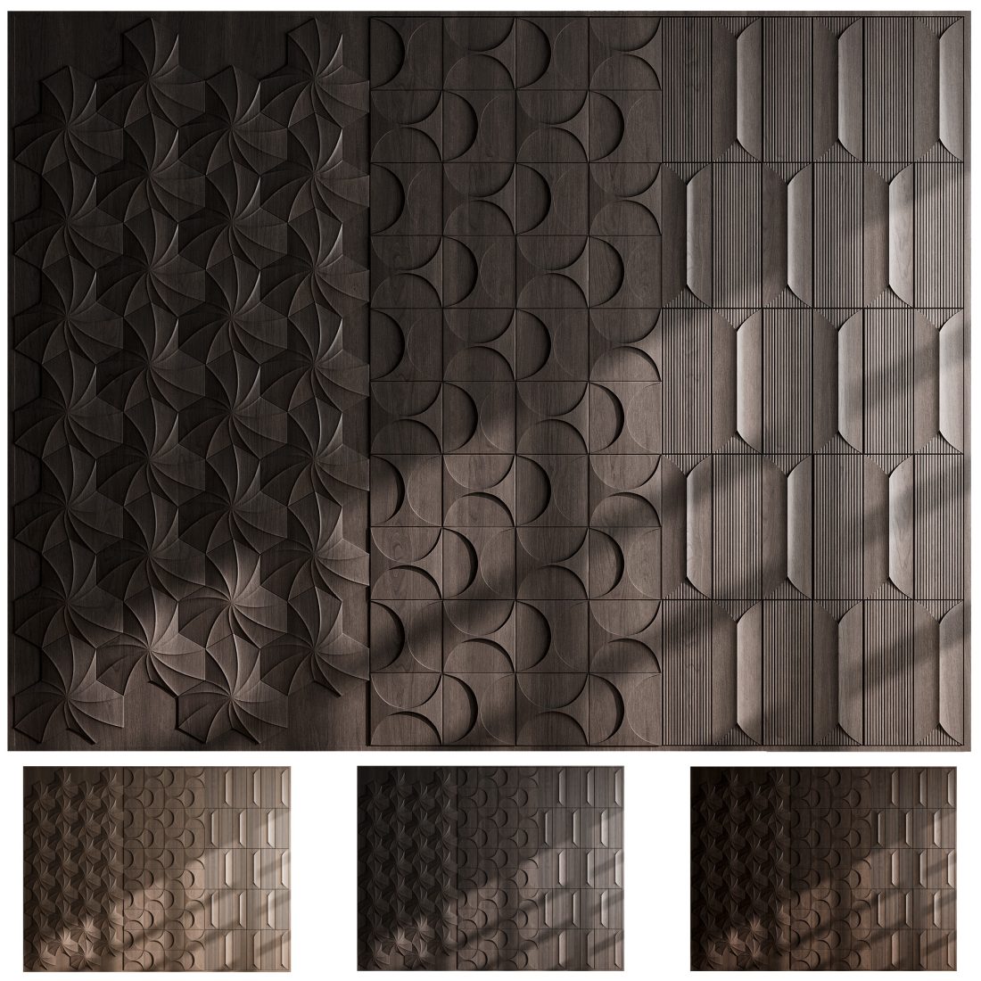 3d Panel 04 3D Model for VRay, Corona | CGMood