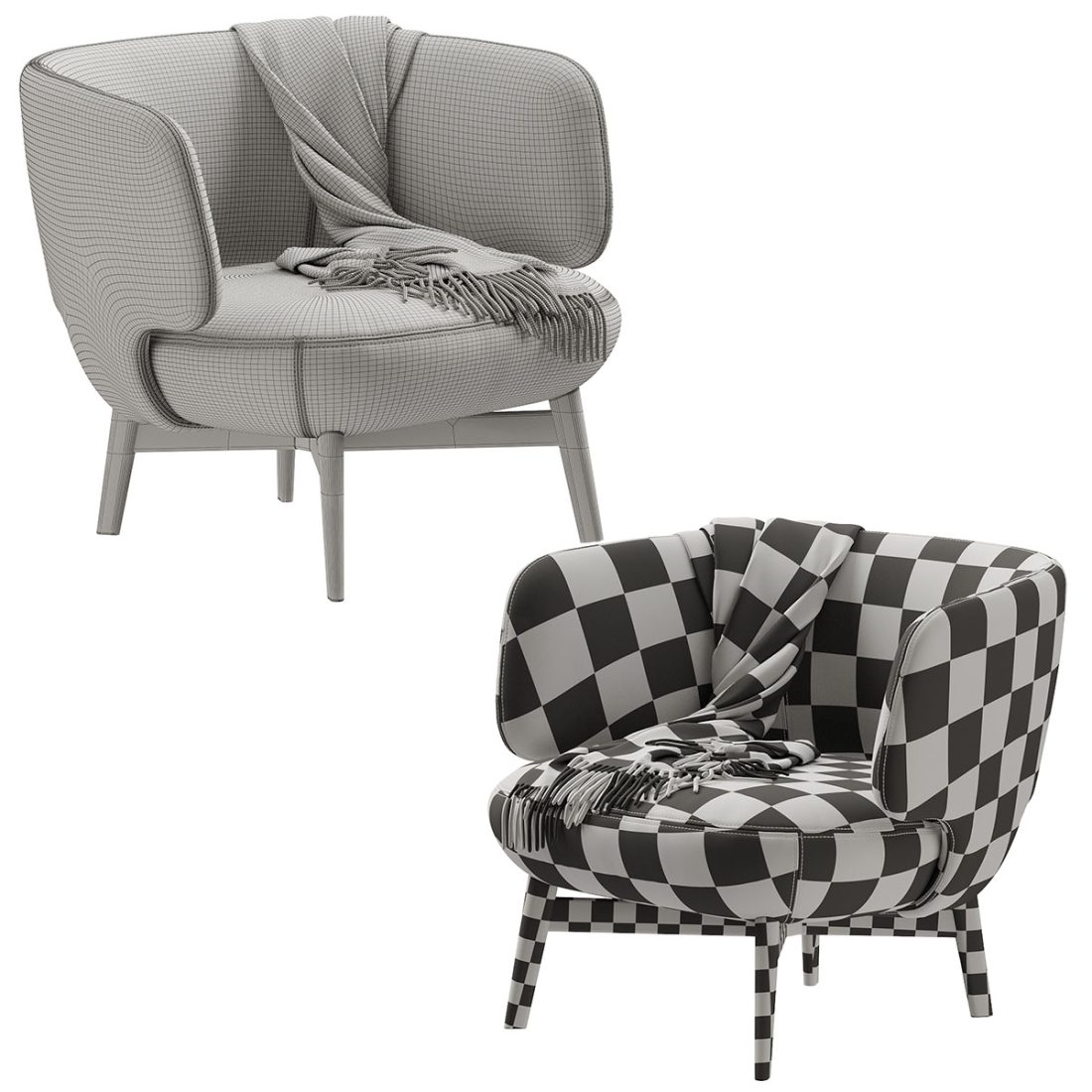 Bonaldo Doge Armchair 3D Model for Corona | CGMood